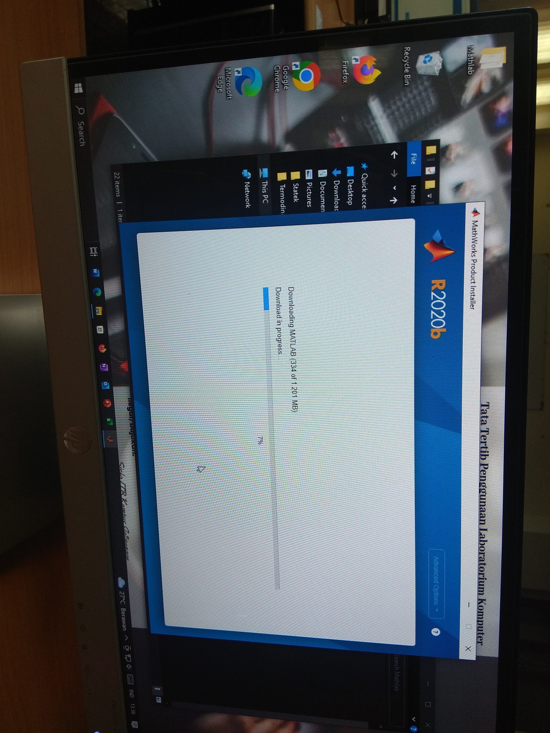 Installasi software mathlab