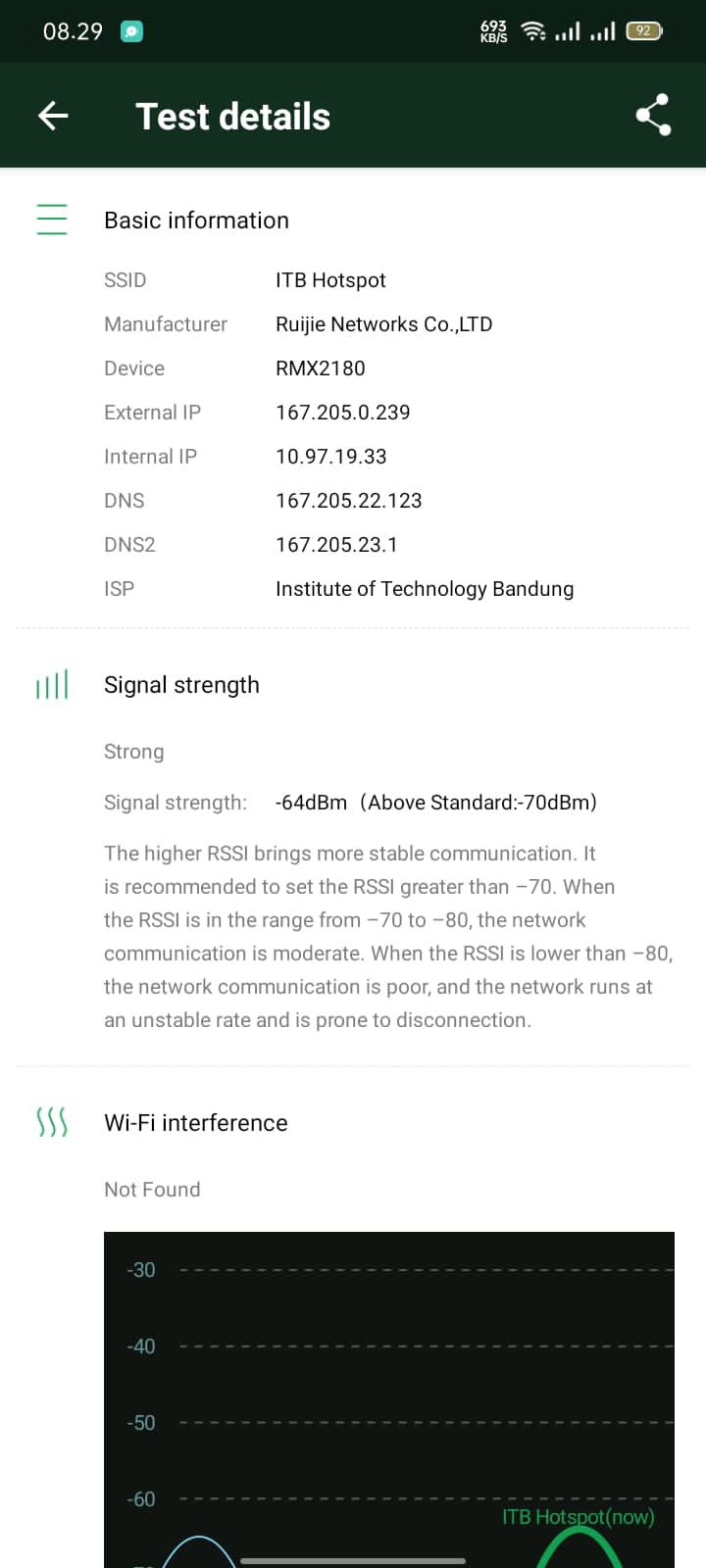 Gedung Labtek 1b Lantai 2 Ruang 9667 Wifi SSID ITB Hospot Connect