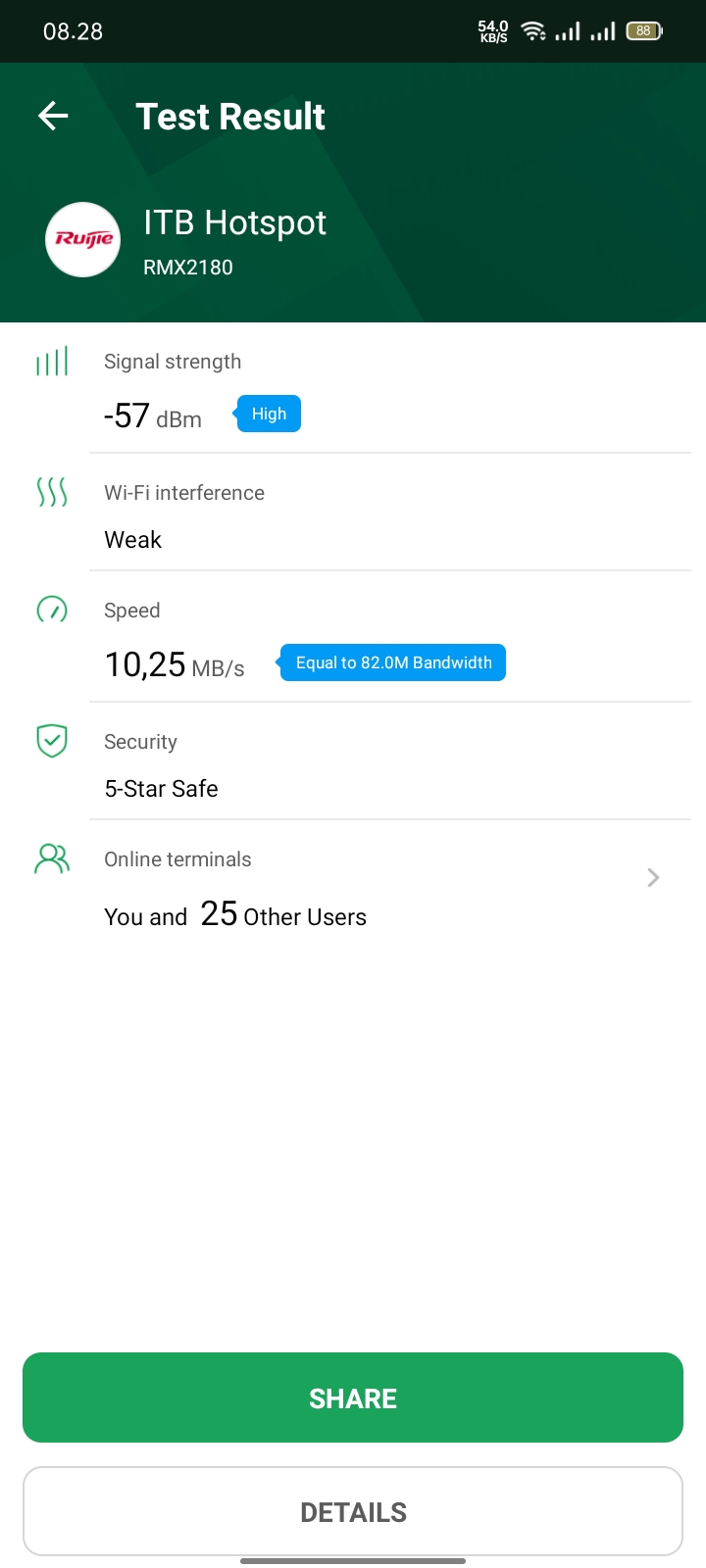 Gedung Labtek 1 B Ruang 9668 Wifi SSID ITB Hospot Connect